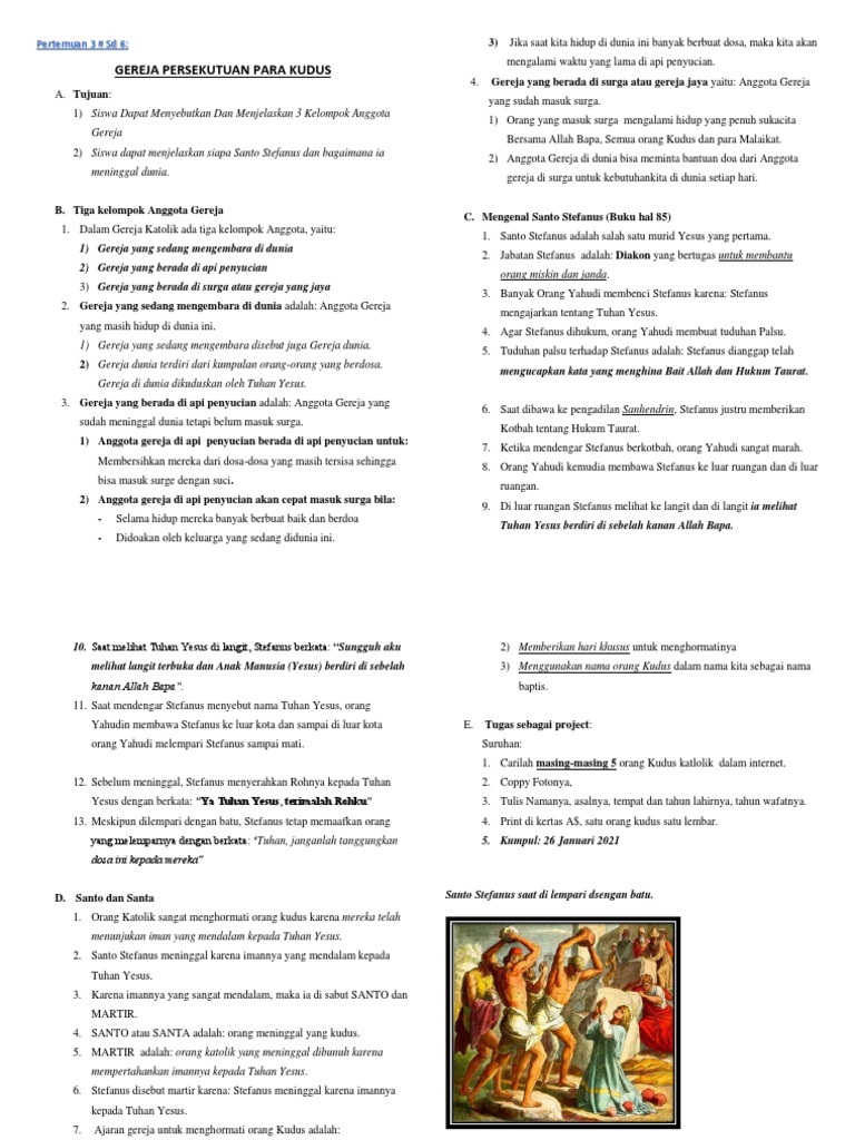 Pertemuan 3 Gereja Persekuan para Kudus | PDF