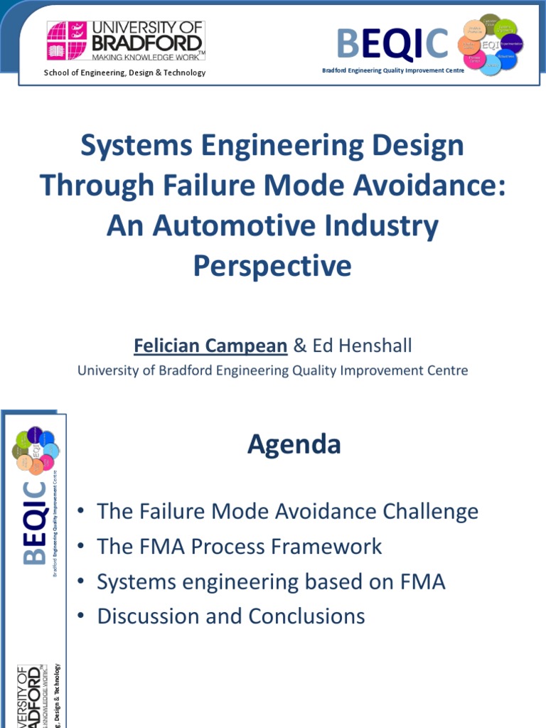 Systems Engineering Design Through Failure Mode Avoidance | PDF