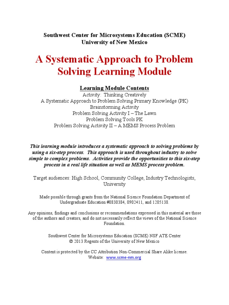 ProblemSolving P1 PK PG | PDF