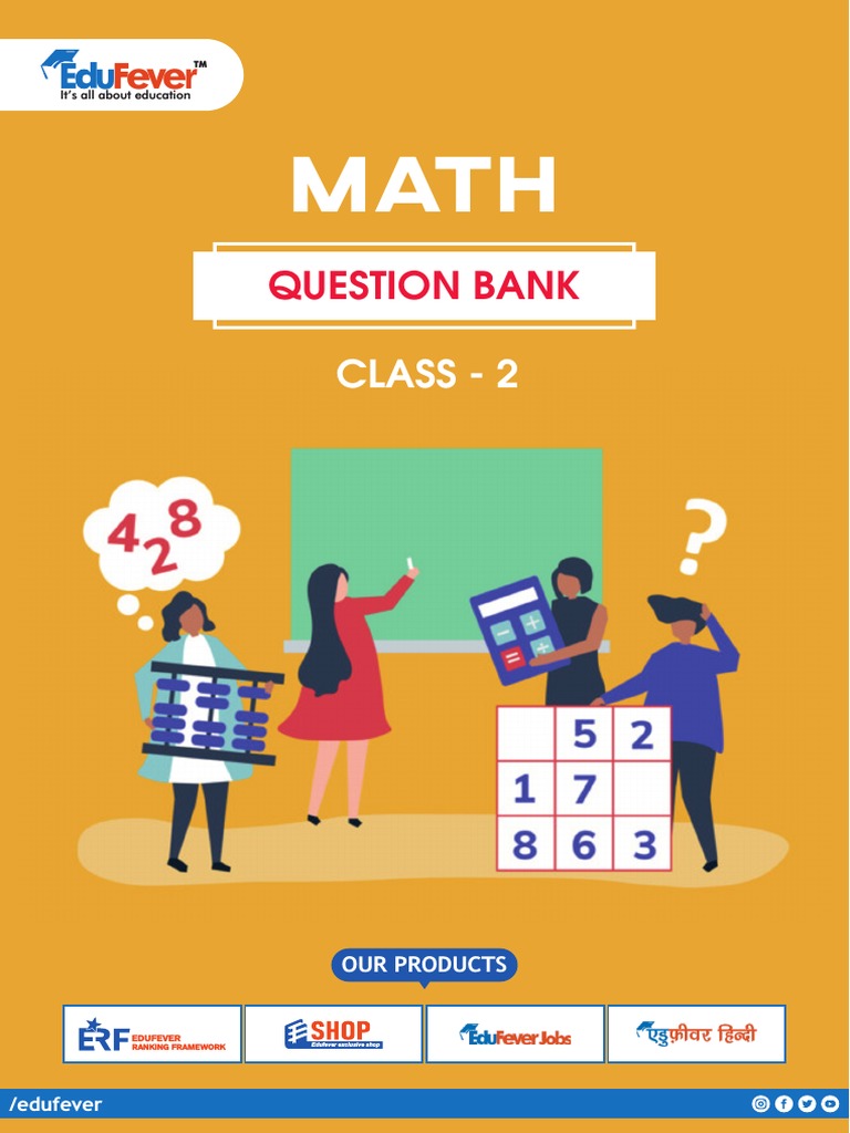 Class 2 Math Question Bank 3 | PDF