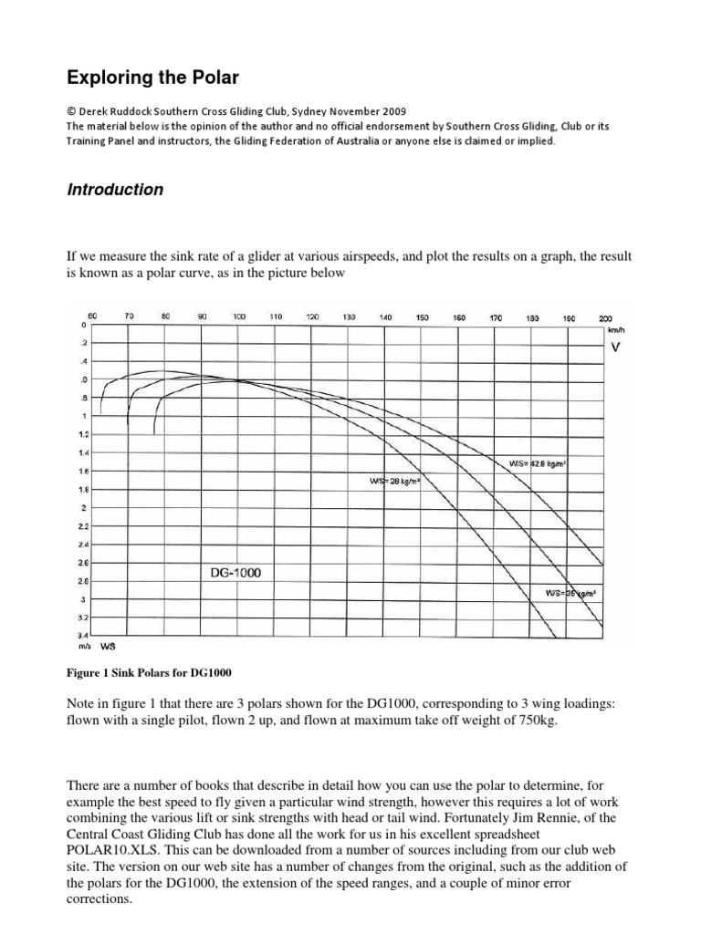Exploring The Polar | PDF | Gliding | Lift (Force)