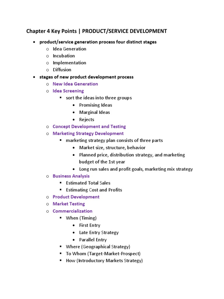 Entrepreneurship Chapter 4 Key Points | PDF