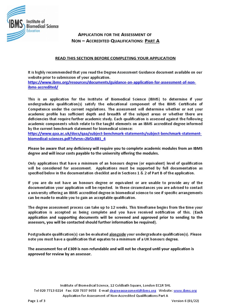1application For Assessment of Non Accredited Qualifications Part A v6 ...