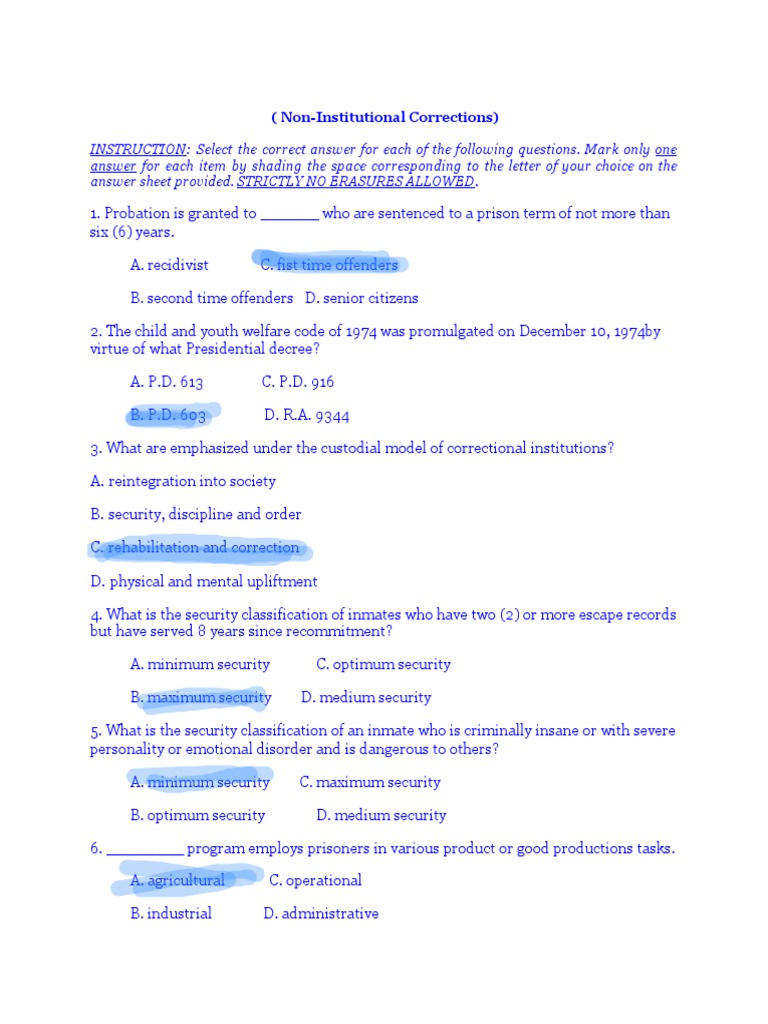 Non Institutional Corrections PDF | PDF | Prison | Probation