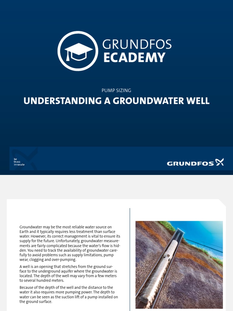 Master 15 Module 4 Understanding A Groundwater Well | PDF | Groundwater | Pump