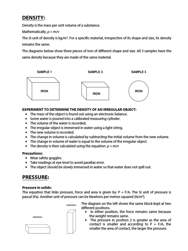 Density | PDF | Pressure | Density