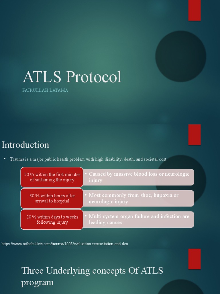 ATLS Protocol | PDF | Major Trauma | Injury