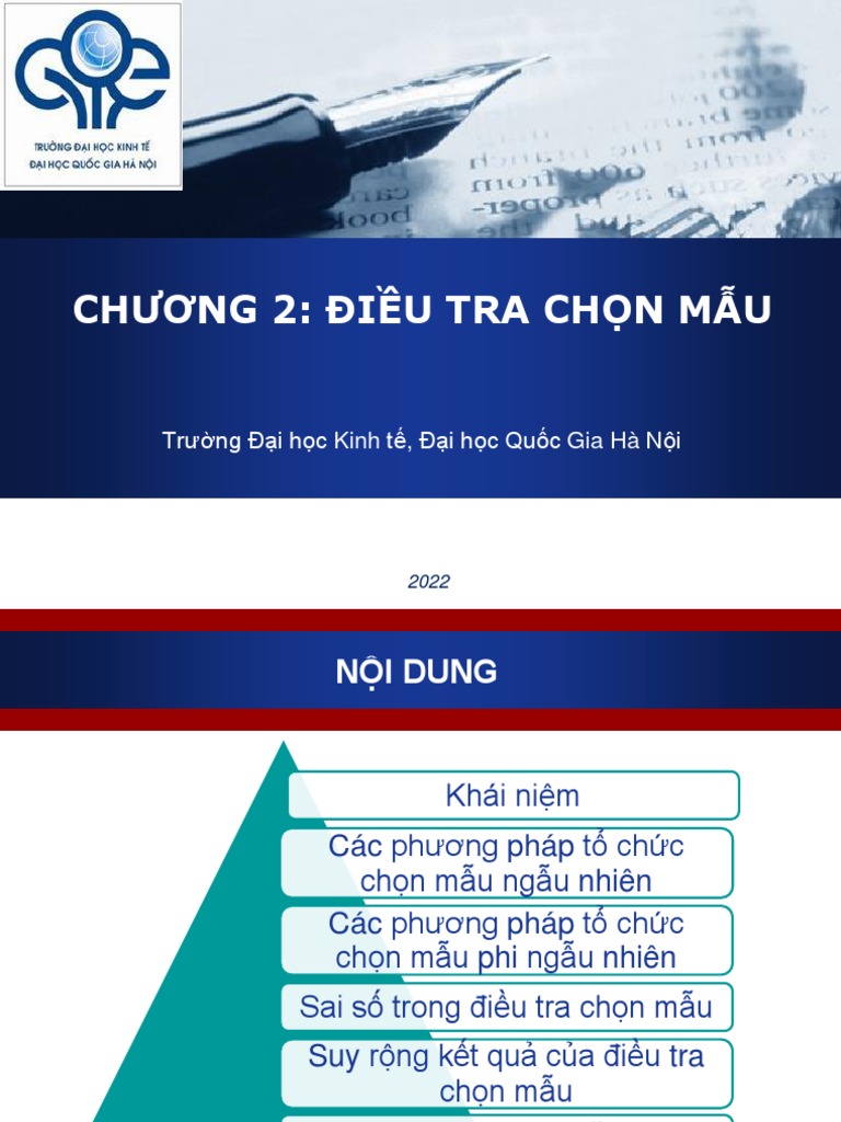 Chương 2 Điều tra chọn mẫu | PDF