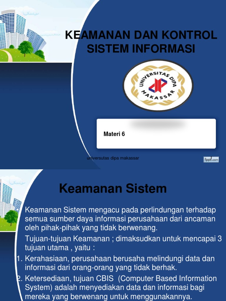 Pertemuan ke 6 (Keamanan dan Kontrol Sistem Informasi)-2 | PDF