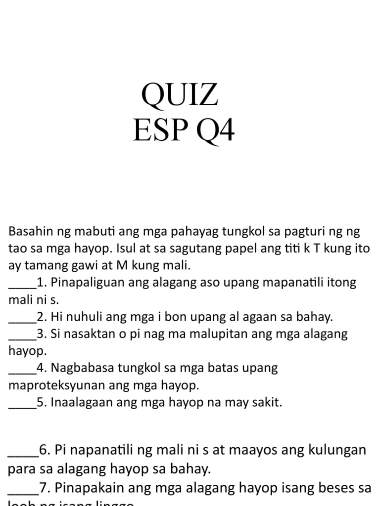 Quiz Q4 | PDF