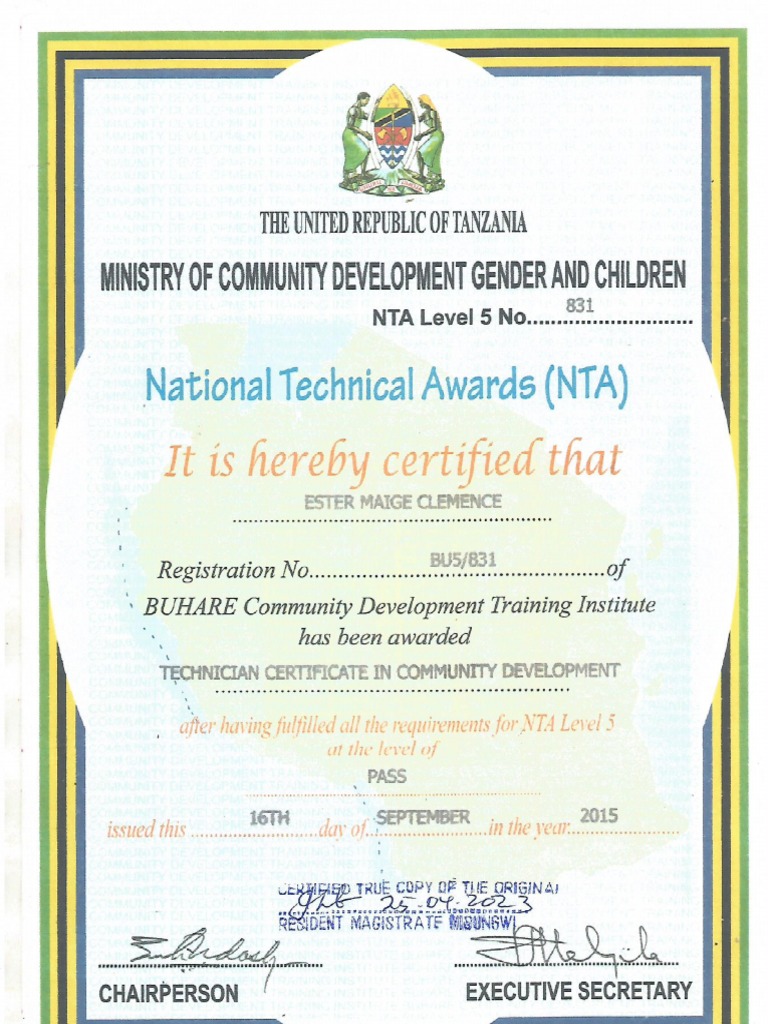 Nta Level 5 | PDF