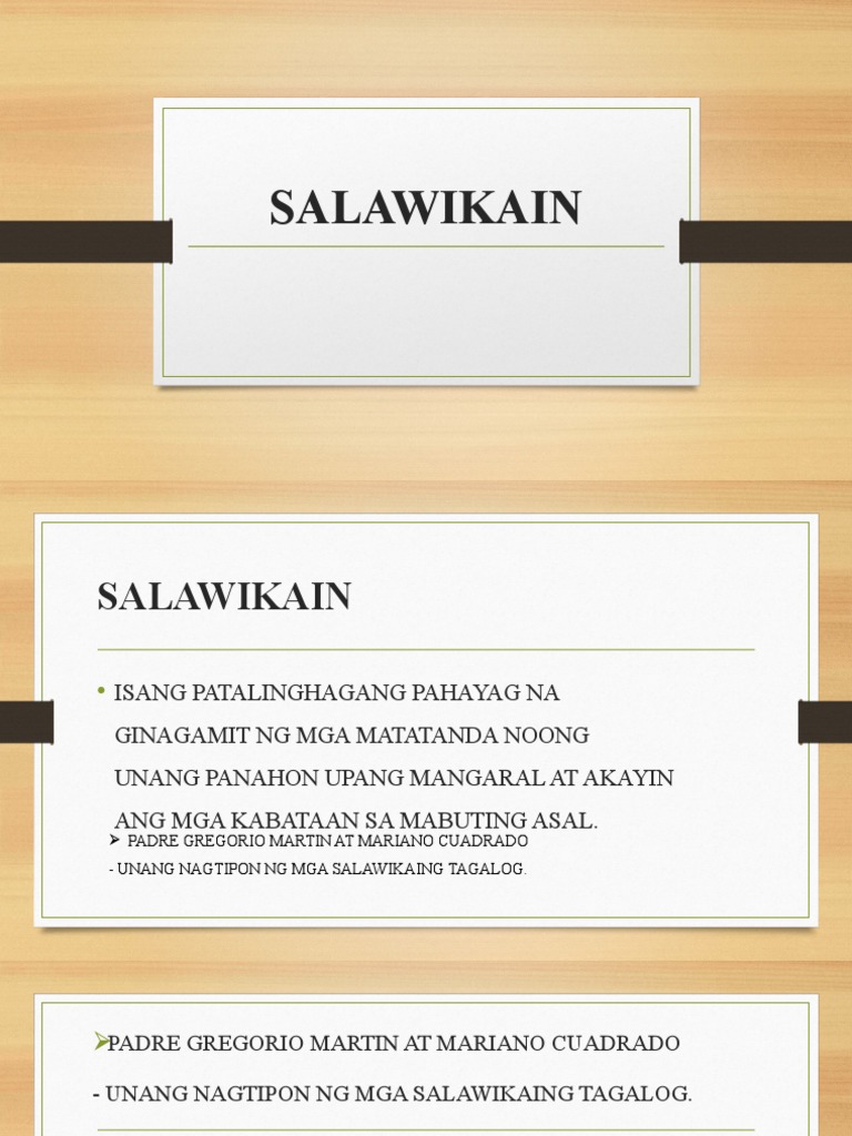 SALAWIKAIN | PDF