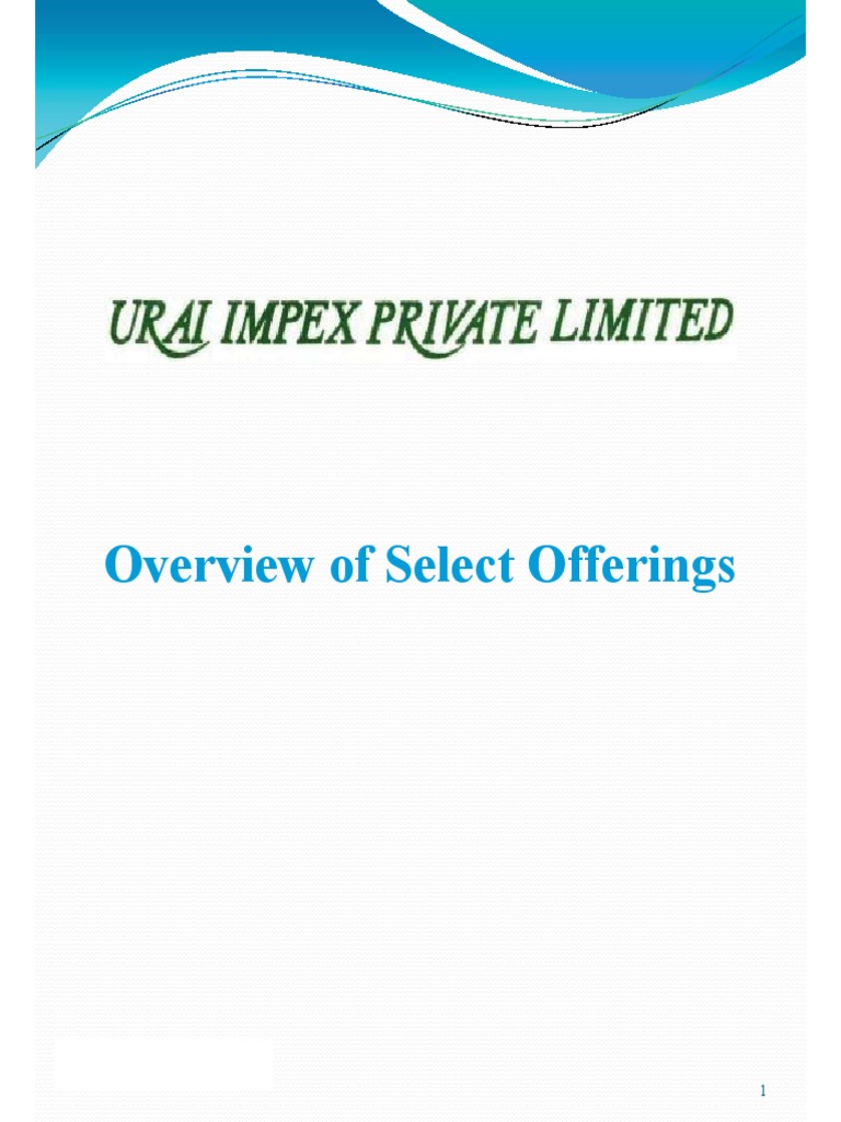 Urai Impex Pvt Ltd: Solutions Overview | PDF | Sewage Treatment | Ozone