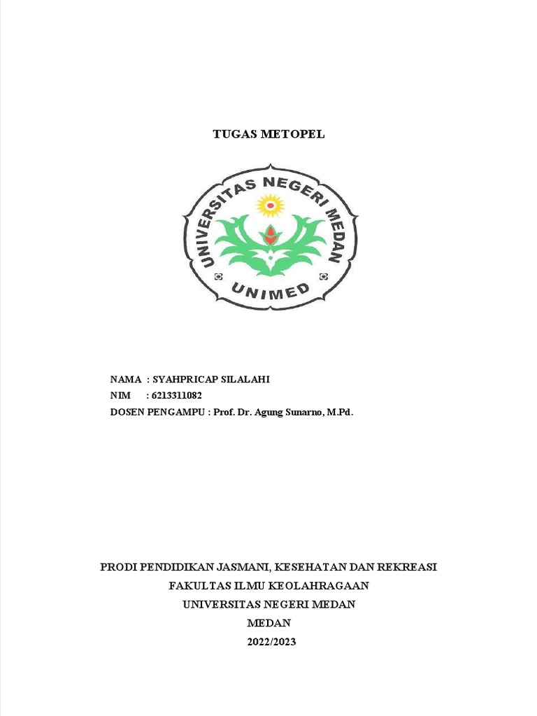 TUGAS 6 METOPEL | PDF