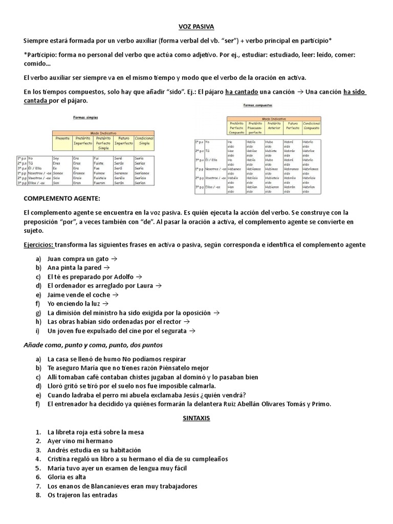 Ej. Lengua y Mate 6 Primaria | PDF | Verbo | Gramática