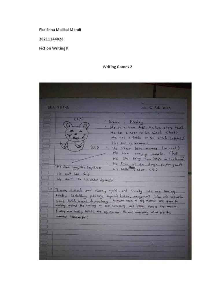 Eka Sena Malikal Mahdi - Writing Games 2 (Revised) | PDF | Monsters