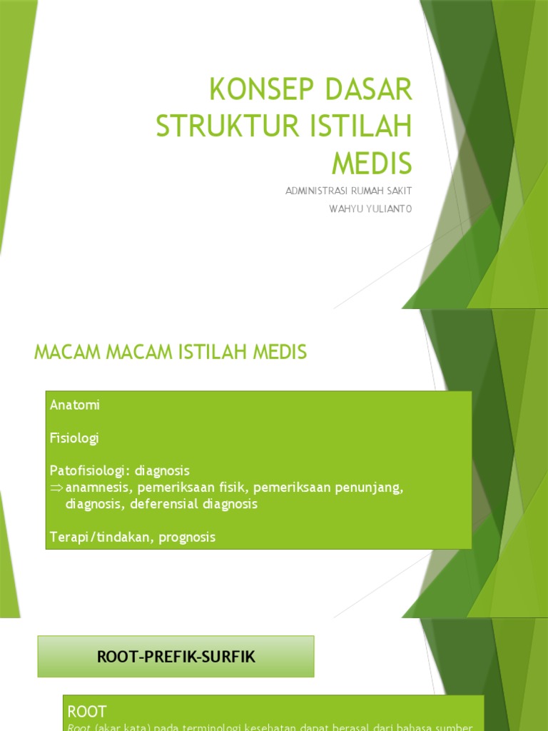 Terminologi II Konsep Dasar Struktur Istilah Medis | PDF