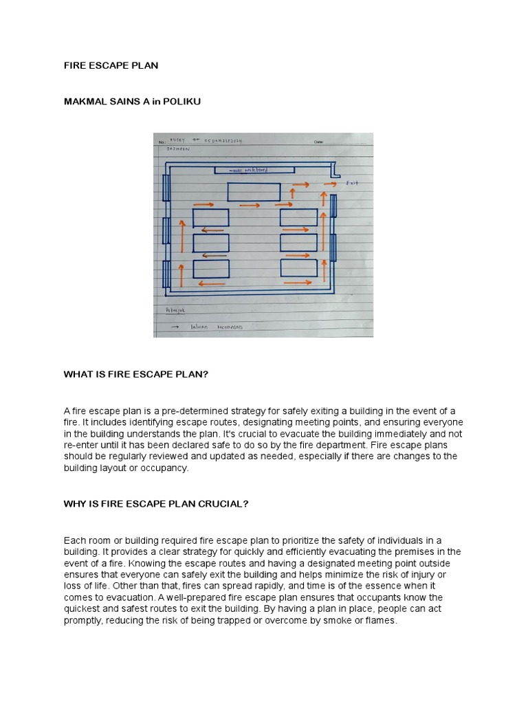Fire Escape Plan | PDF