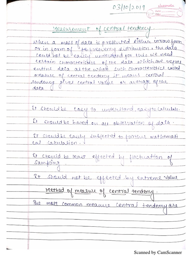 Biostatistics Notes | PDF