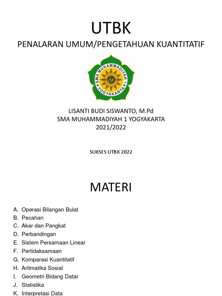 Utbk Pu PK | PDF | Komputer