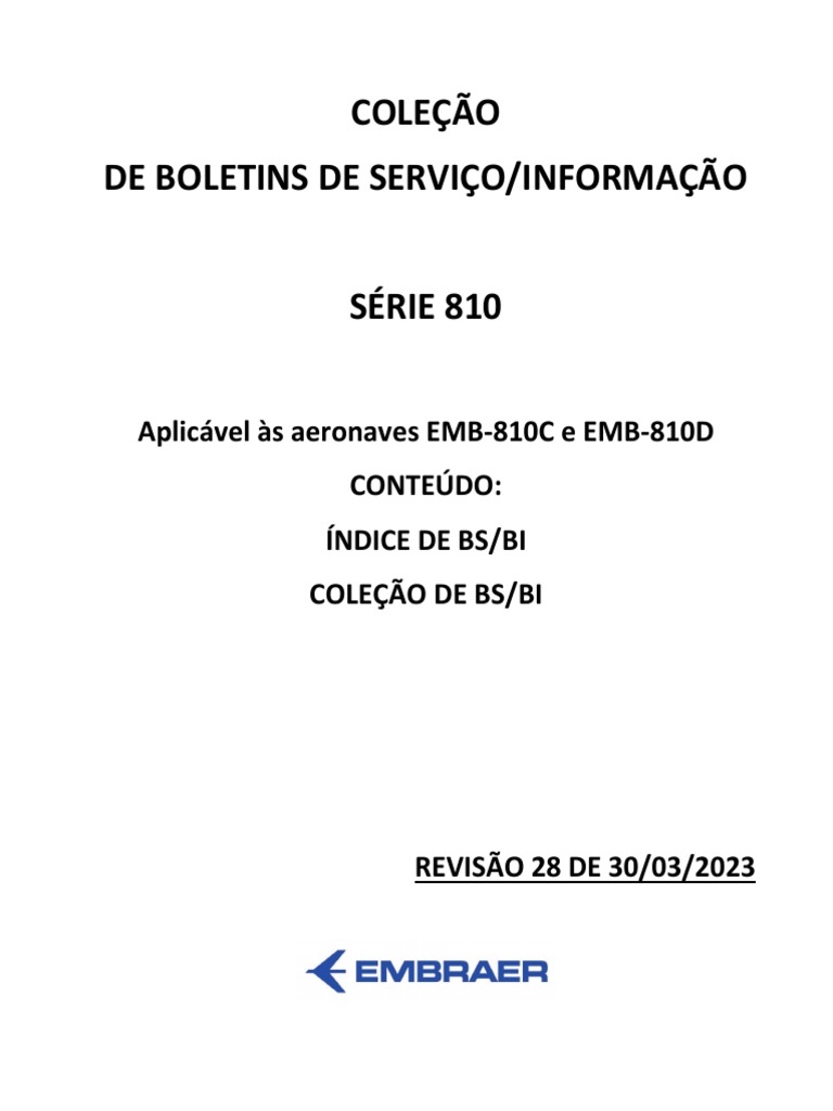 Bs-Bi Col 810 | PDF | Motores | Trem de pouso