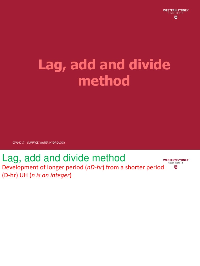 Lag Add and Divide Method | PDF