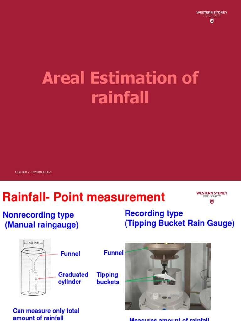 Areal Rainfall Estimation Methods | PDF