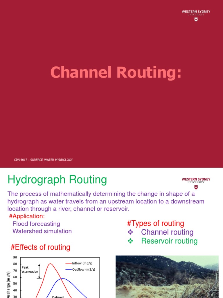 Channel Routing | PDF | Discharge (Hydrology) | Earth Sciences