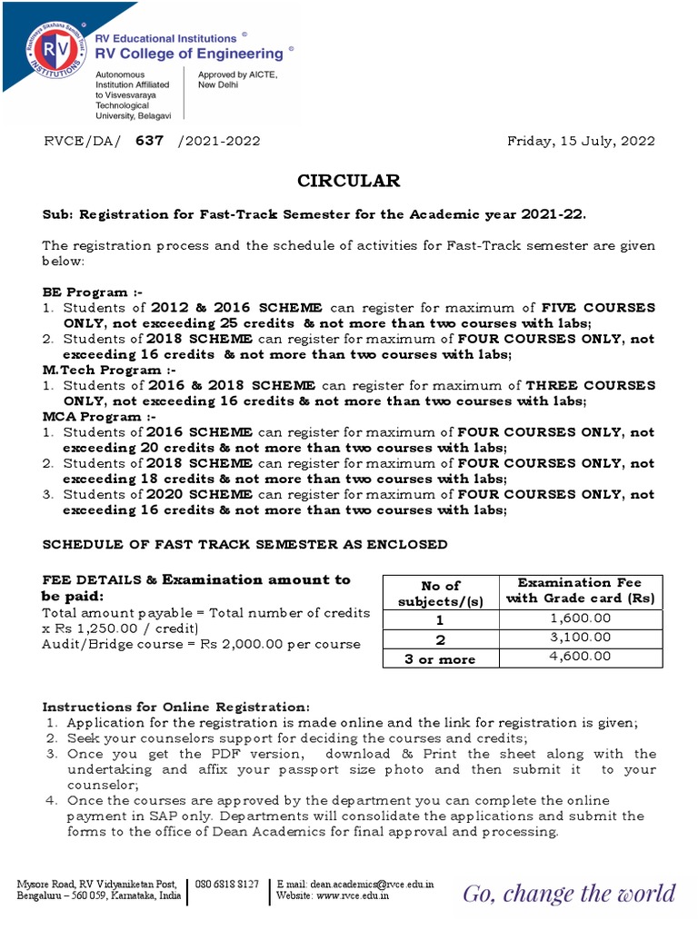Fast-Track Semester Registration Guide | PDF | Business