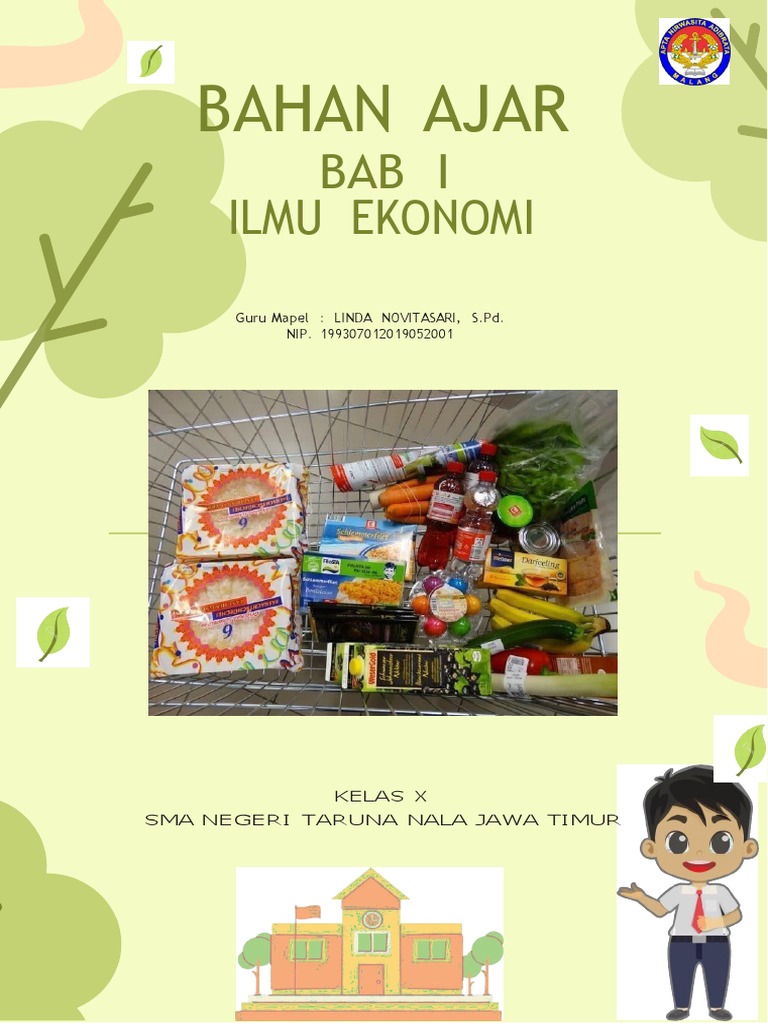 Contoh Bahan Ajar Ekonomi - SMAN Taruna Nala | PDF