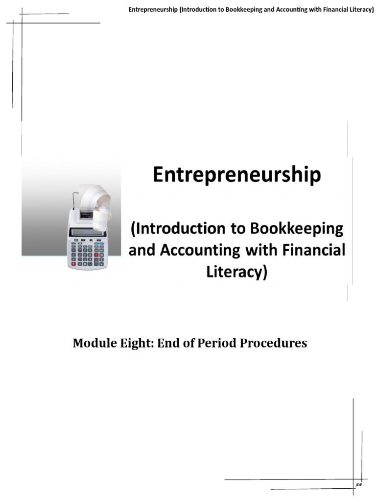 Entrep MODULE 8 | PDF | Bookkeeping | Money
