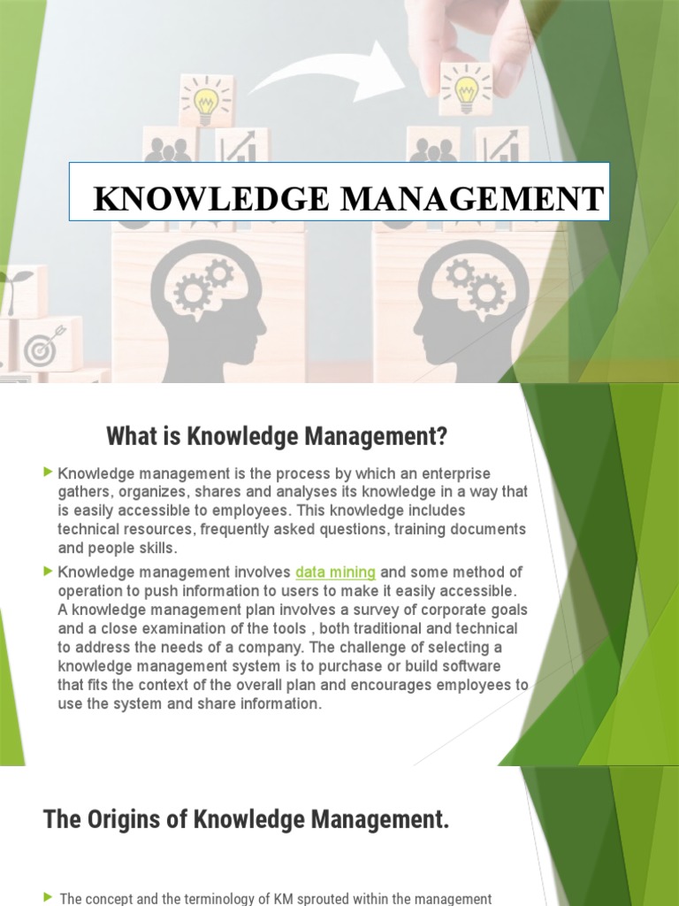 Knowledge Management | PDF Knowledge Management | PDF
