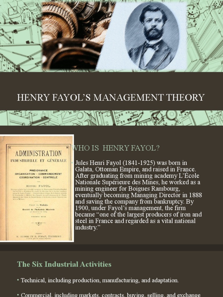 Henry Fayol | PDF | Business | Economies