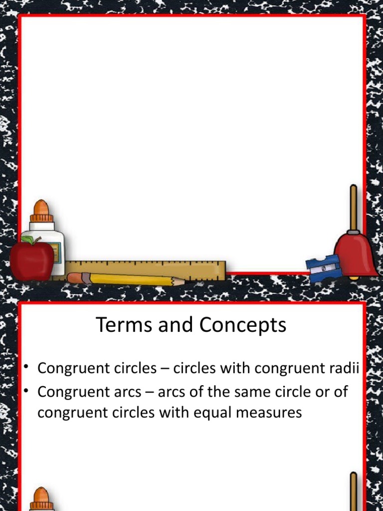 6 Circles Arc Length Segments Sectors | PDF
