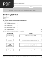 0893 Science Paper 1 Marking Scheme April 2023 | PDF