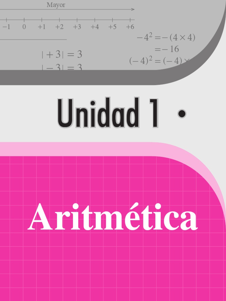 Unidad 1 Aritmética 1ro Solucionario 2da Edición Pdf Matemáticas