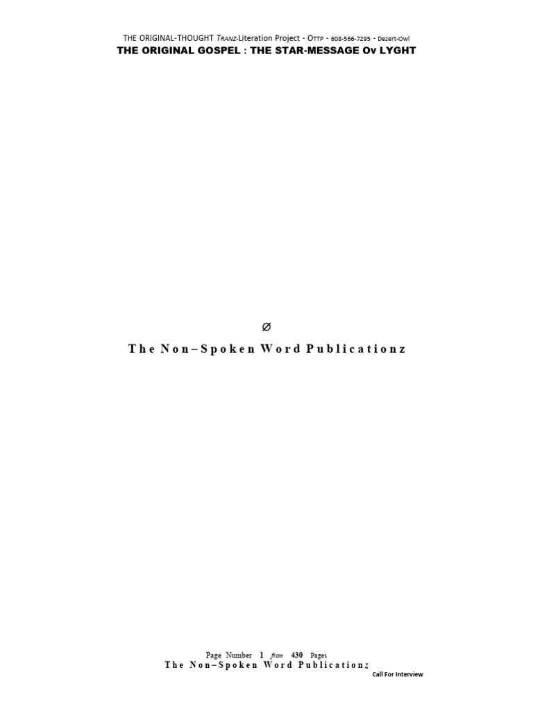 The ORIGINAL GOSPEL: Mis-Nomered As The AQUARIAN GOSPEL: Destroying The ...