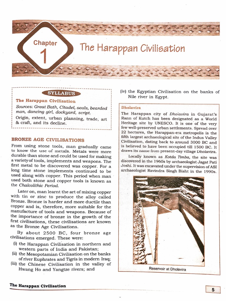 Harappan Civilization - Markings-2023-24 | PDF | Social Science | History