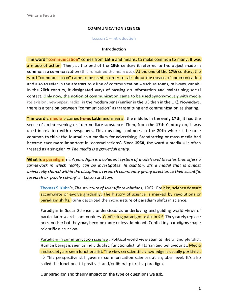 Science Communication Resume | PDF