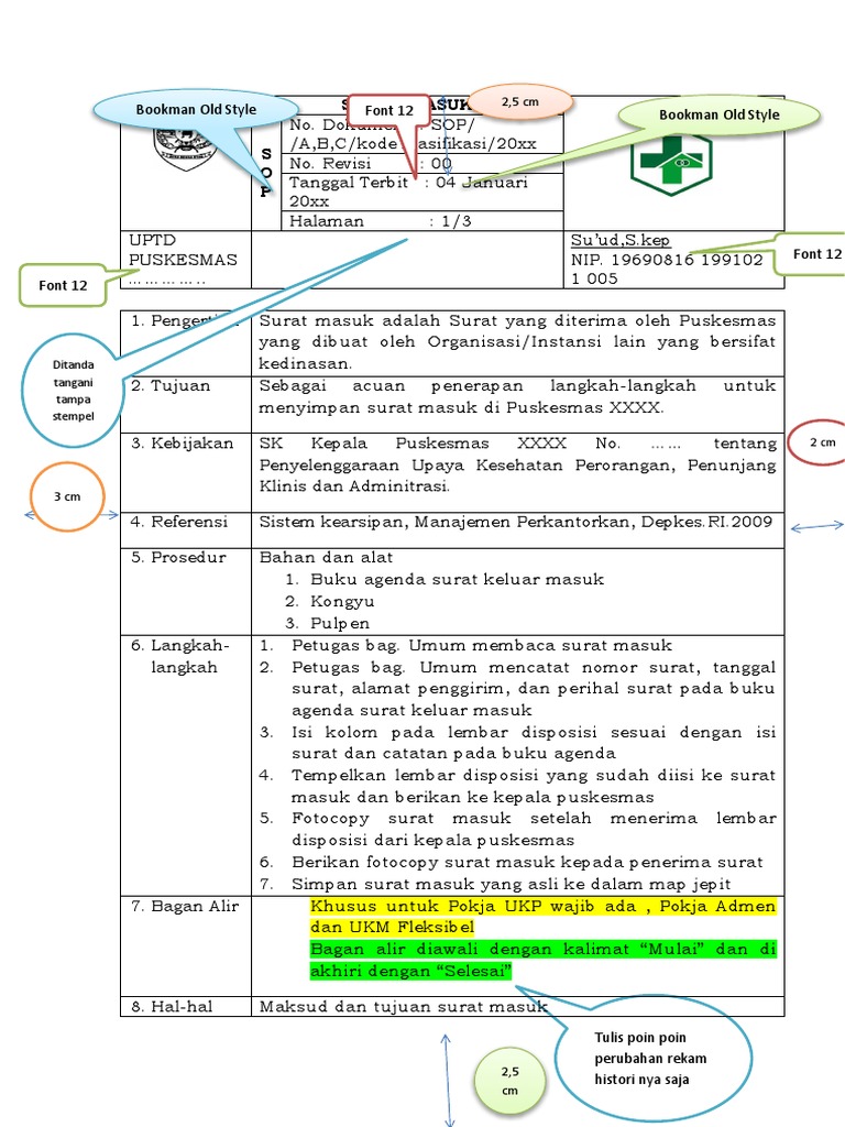 Format Tata Naskah Sop New | PDF