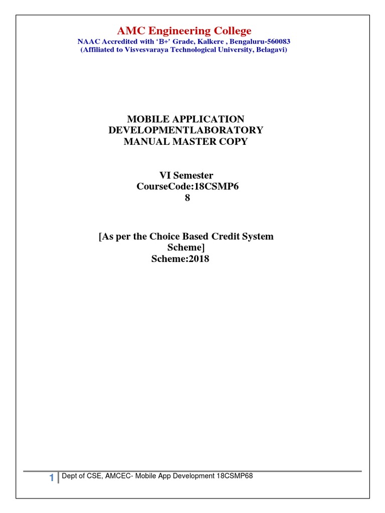 Mad Manual | PDF | Android (Operating System) | Engineering