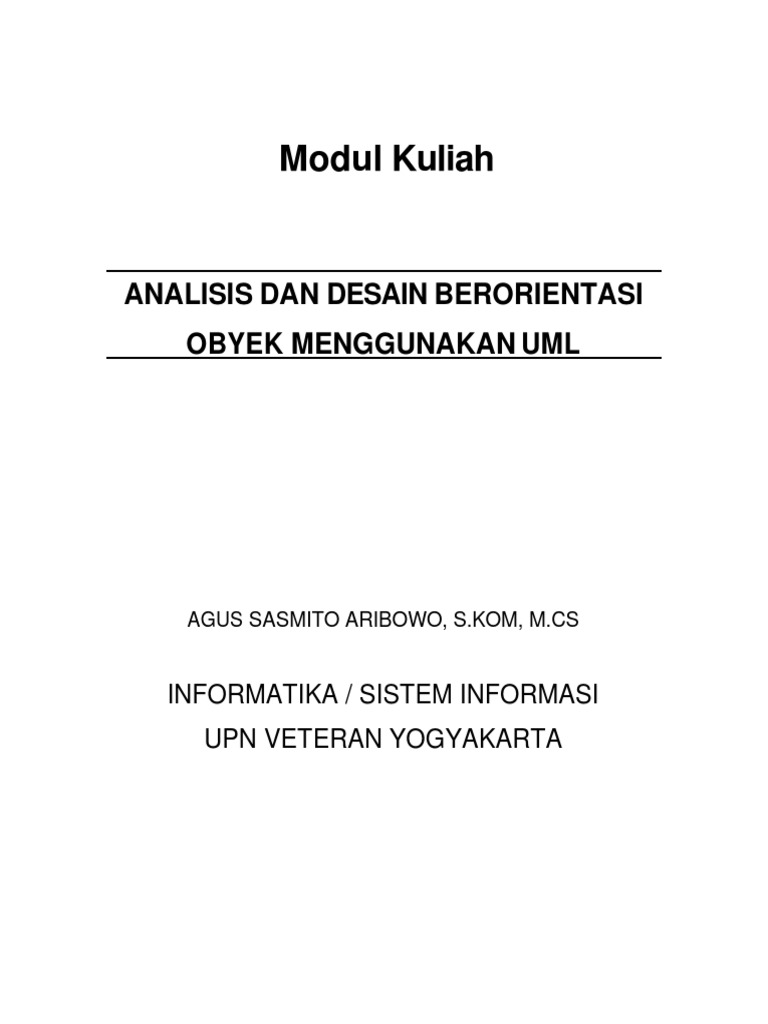 Modul Kuliah Chapter 1-2 | PDF | Computers