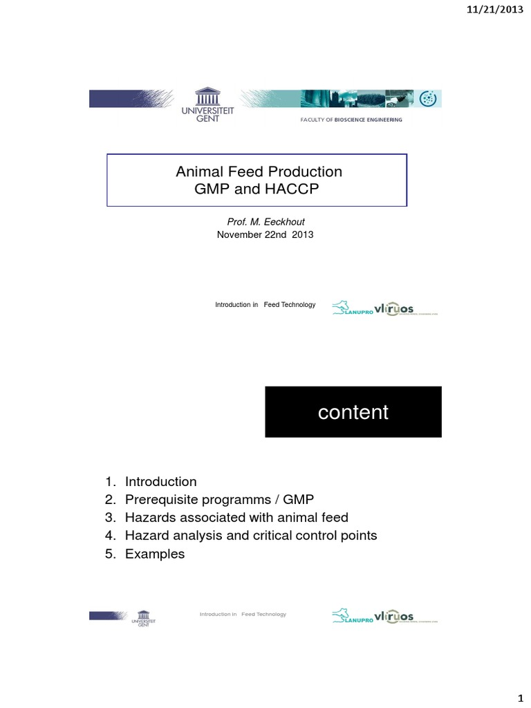 Gmp And Haccp Pdf Hazard Analysis And Critical Control Points Hygiene