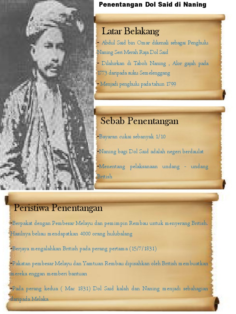 Penentangan Dol Said Di Naning | PDF