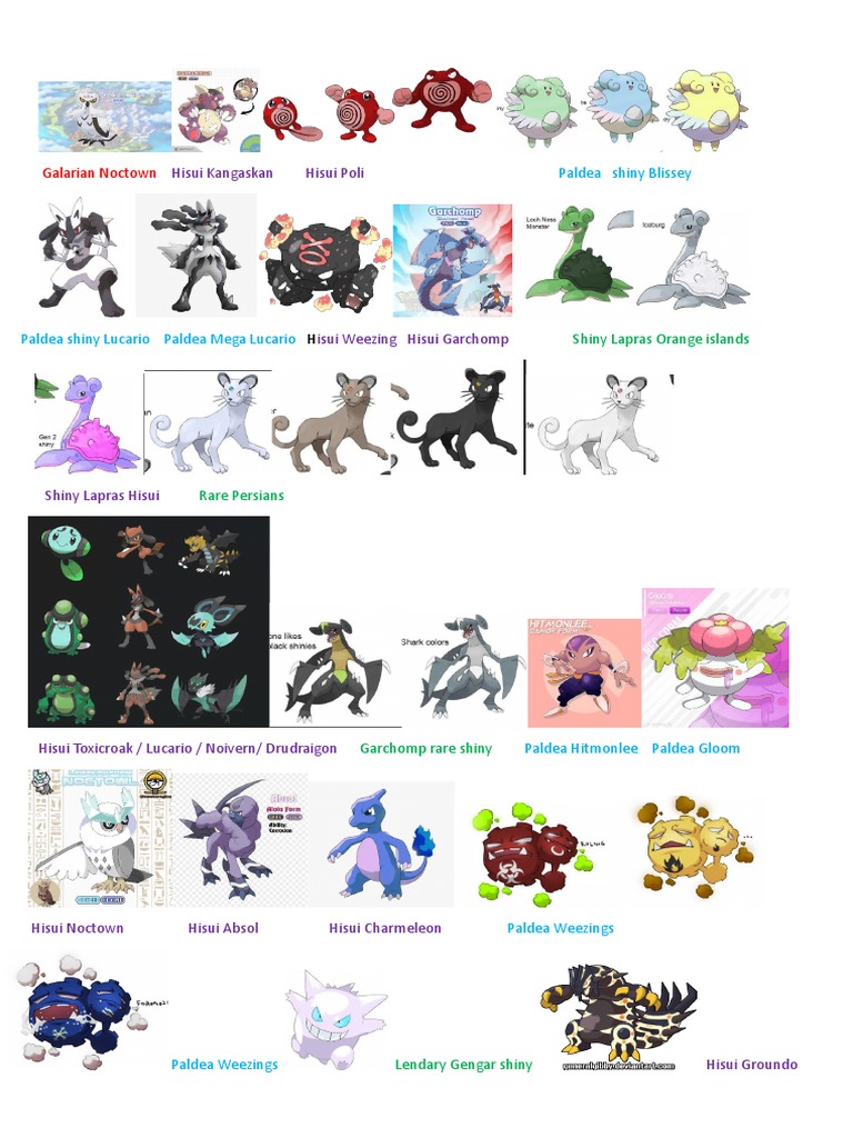 Poke Forms | PDF | Nintendo Franchises | Mythopoeia