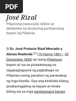 Josefa Rizal Mercado y Alonso Realonda | PDF