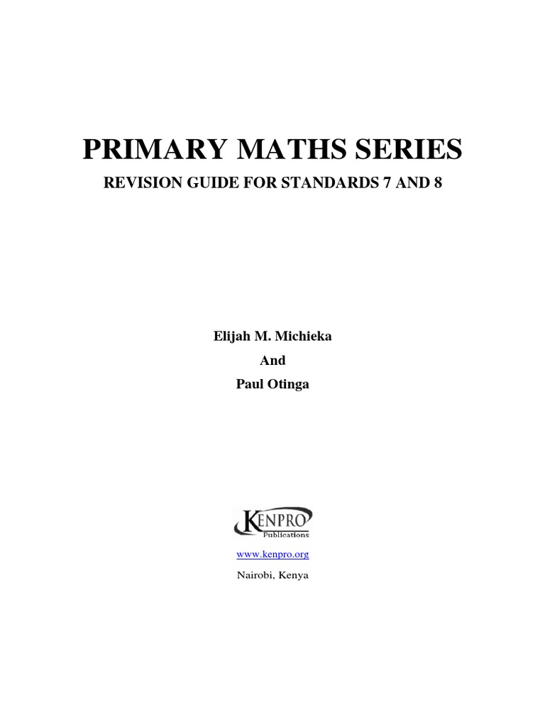 Money Mathematics Test For Standards 7 and 8 | PDF