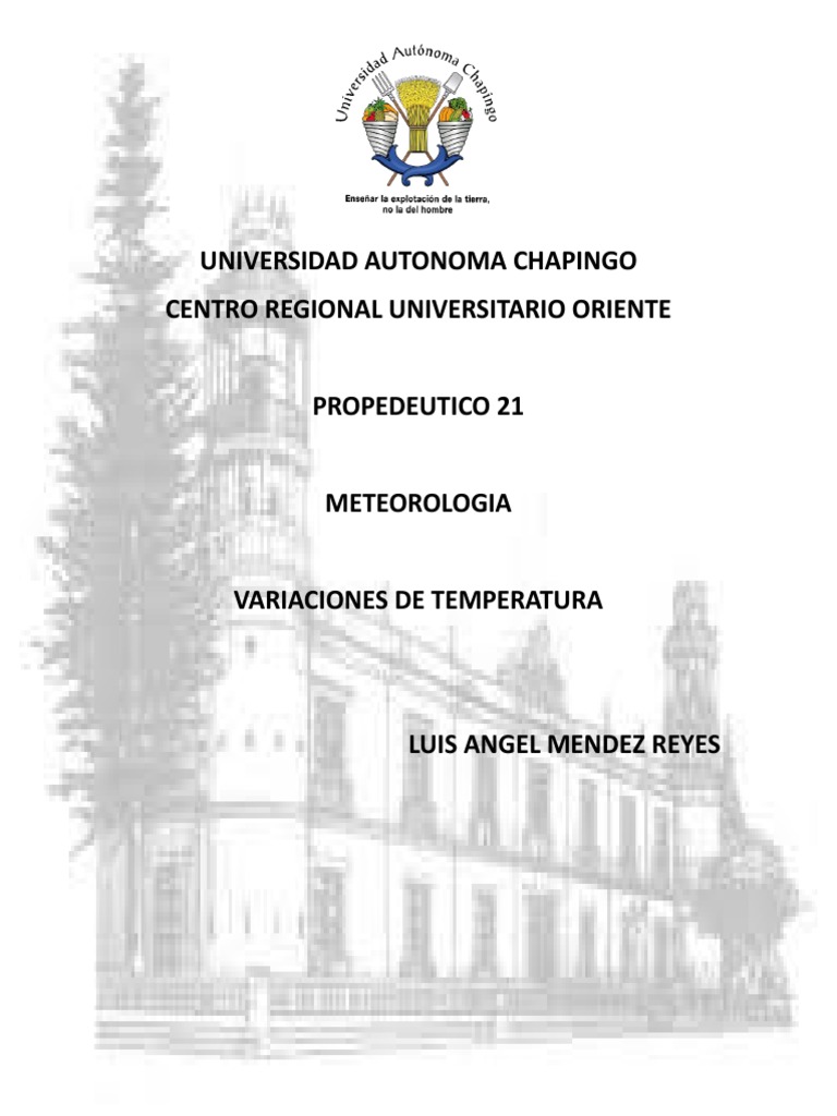 Factores que Afectan la Temperatura | PDF | Tierra | Dom