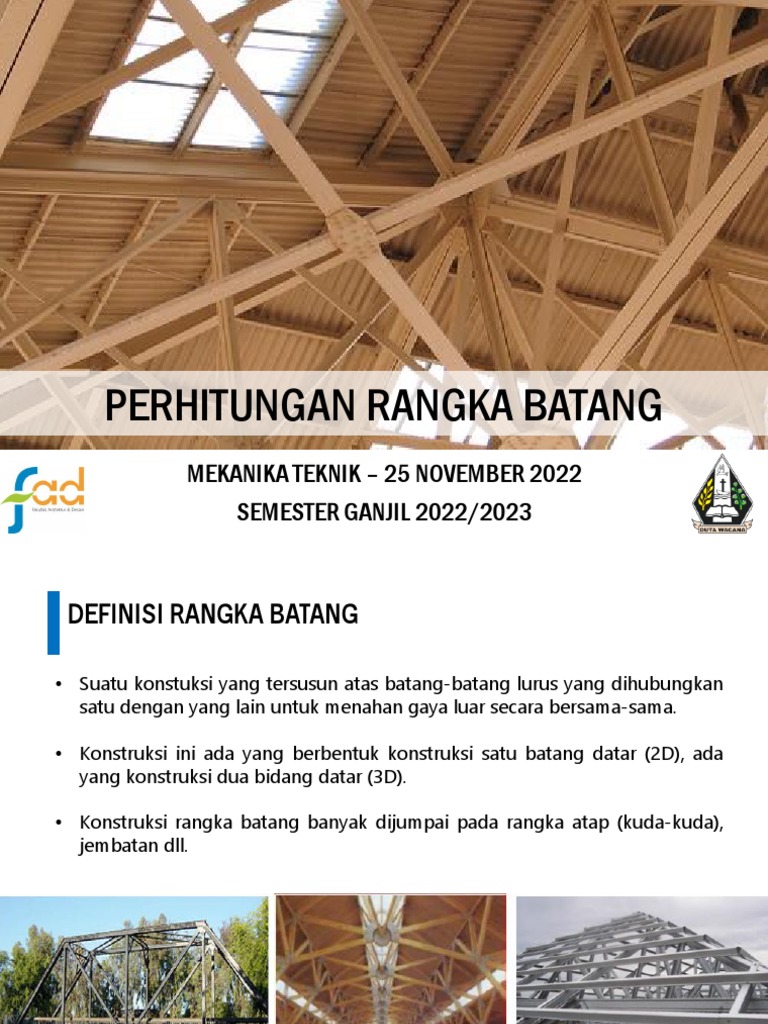 2022_Mektek_-_PERHITUNGAN_RANGKA_BATANG | PDF