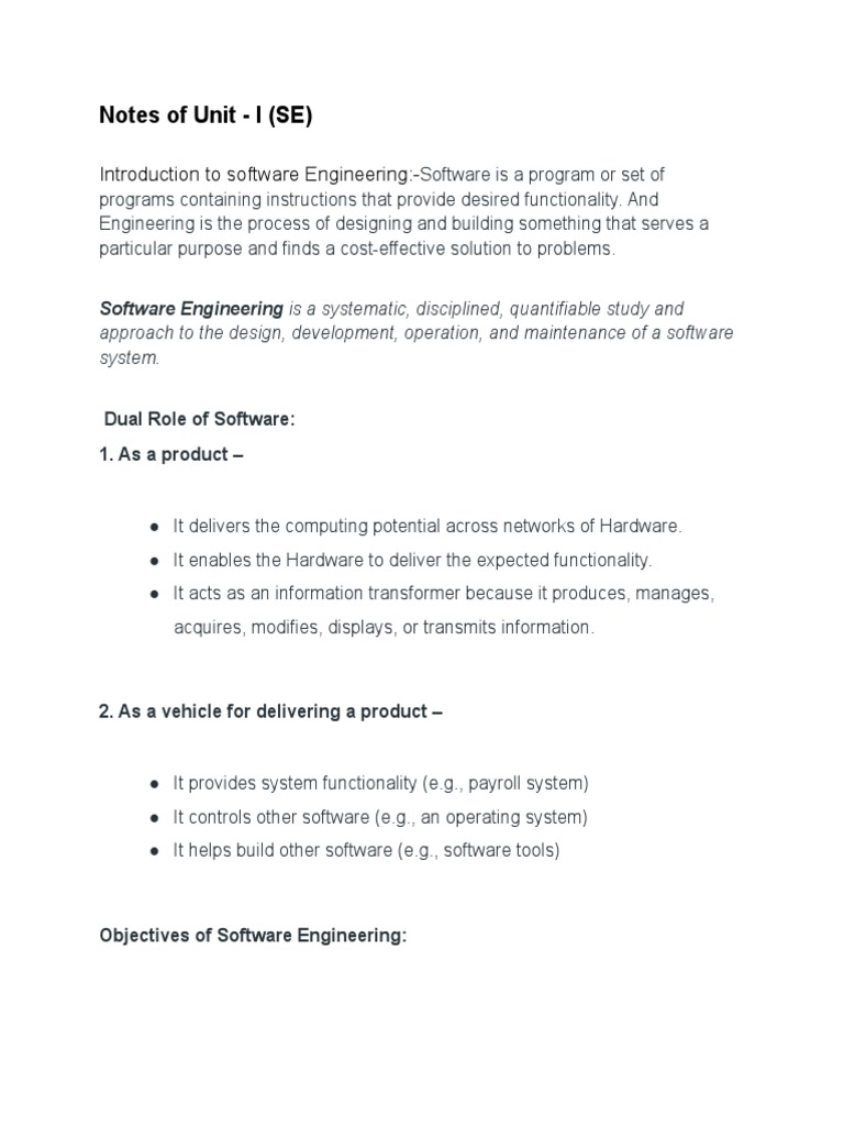 Introduction to Software Engineering | PDF | Technology & Engineering